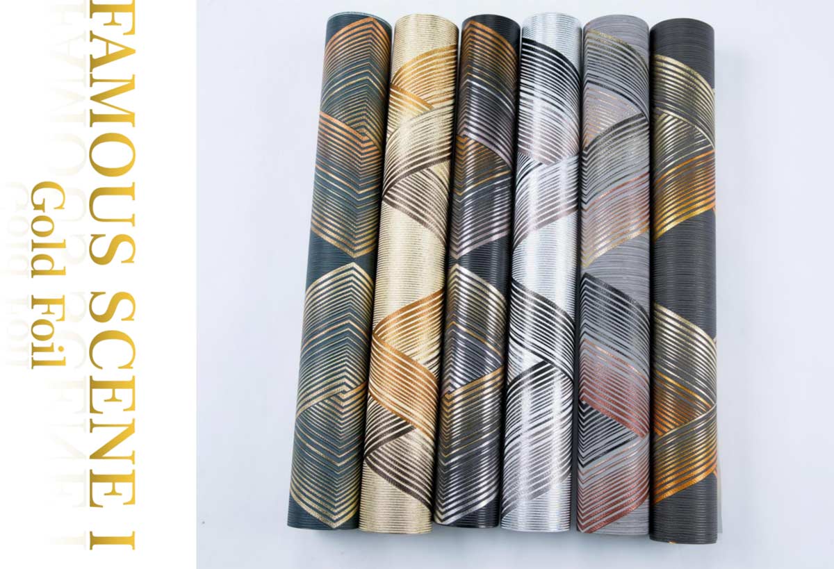 Luxury Gold Foil Metallic Wallpaper for Hotel from China manufacturer ...